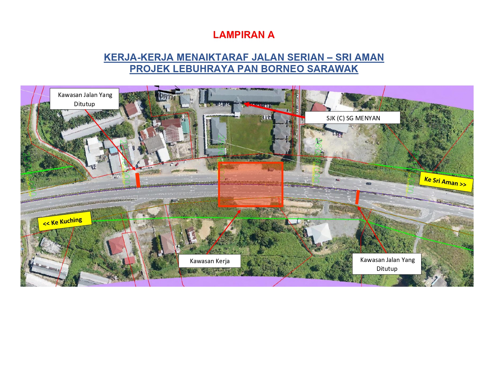 Jalan empat lorong dua hala Serian – Sri Aman ditutup esok - UTUSAN SARAWAK