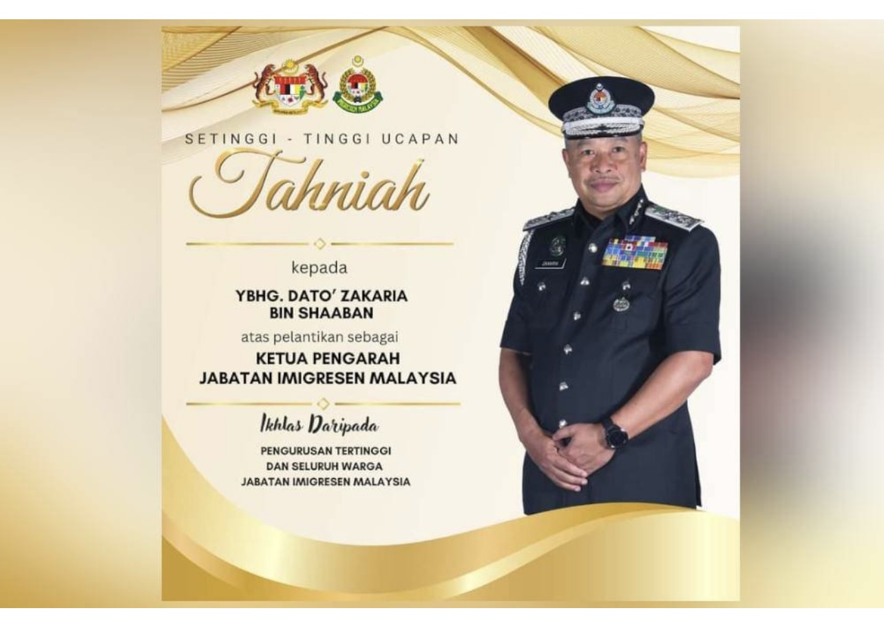 Zakaria Shaaban Ketua Pengarah Imigresen baharu, Ruslin terajui AADK ...