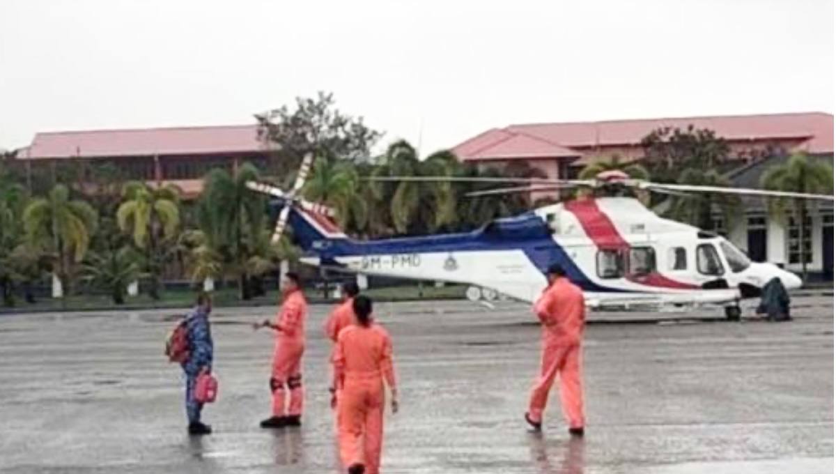 Helikopter PDRM diguna beri bantuan kepada 9 PPS terputus hubungan ...