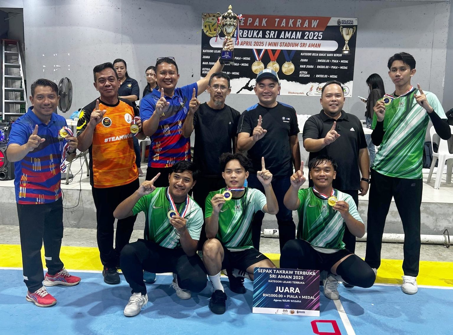 PEC Saratok juara Sepak Takraw Terbuka Sri Aman 2025 - UTUSAN SARAWAK