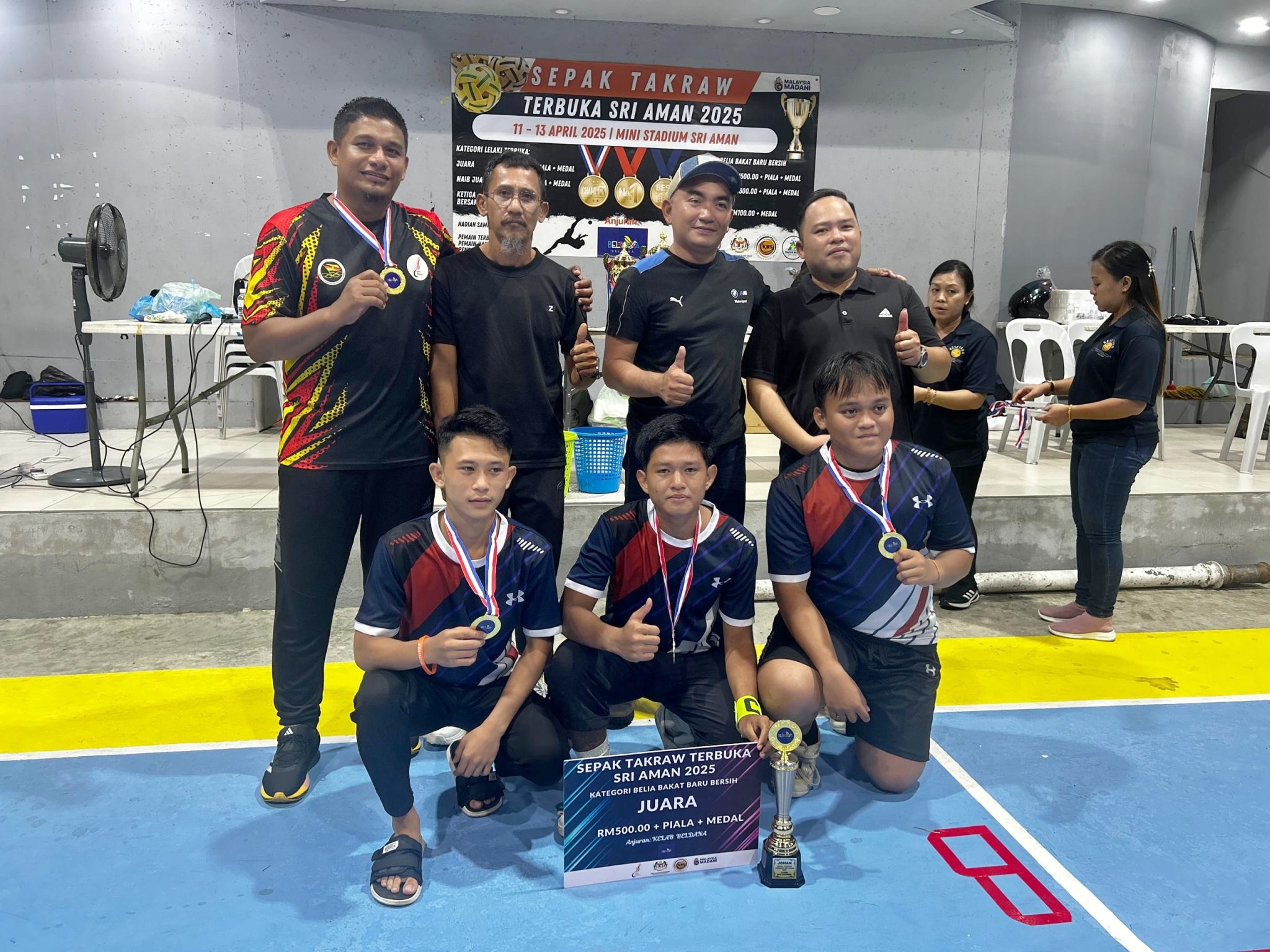 PEC Saratok juara Sepak Takraw Terbuka Sri Aman 2025 - UTUSAN SARAWAK