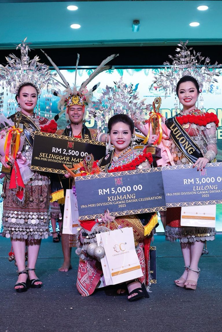 Clara Amanda dinobat Kumang Gawai Dayak Miri 2025 - UTUSAN SARAWAK