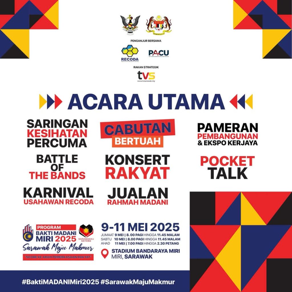 Program Bakti MADANI Miri 2025 kembali, sasar libatkan komuniti tempatan - UTUSAN SARAWAK