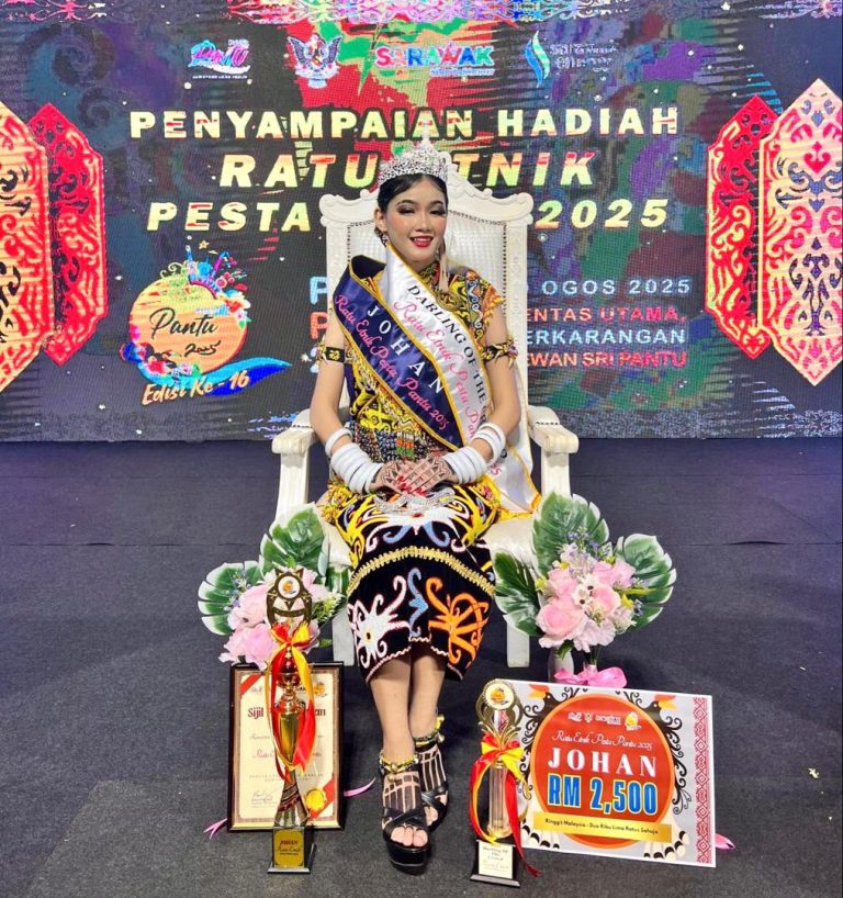 Rowena Uyah dinobatkan Ratu Etnik Pesta Pantu 2025 - UTUSAN SARAWAK