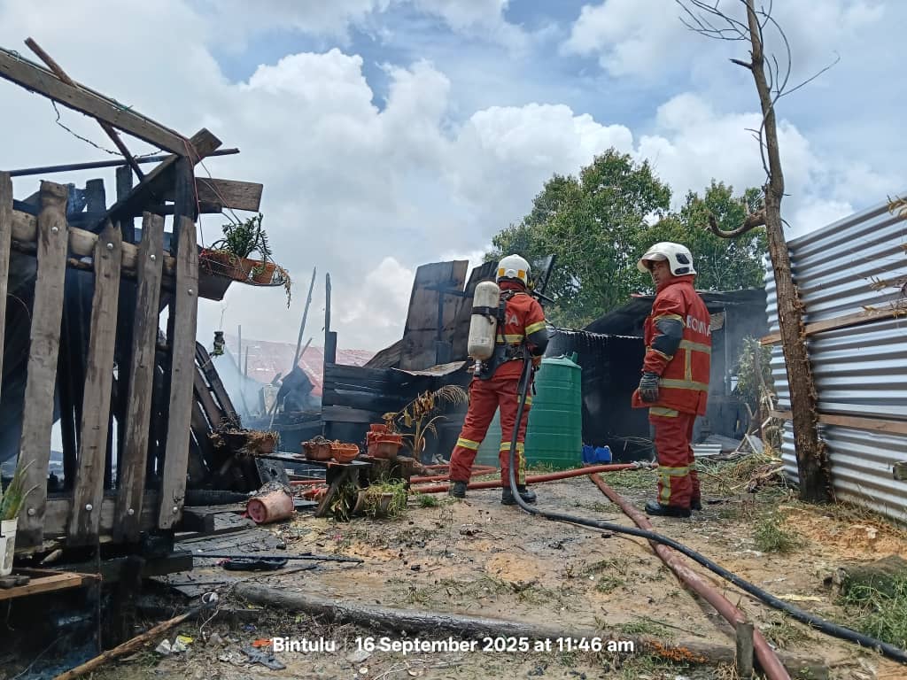 Dua rumah setinggan musnah dalam kebakaran berhampiran San-San Garden ...