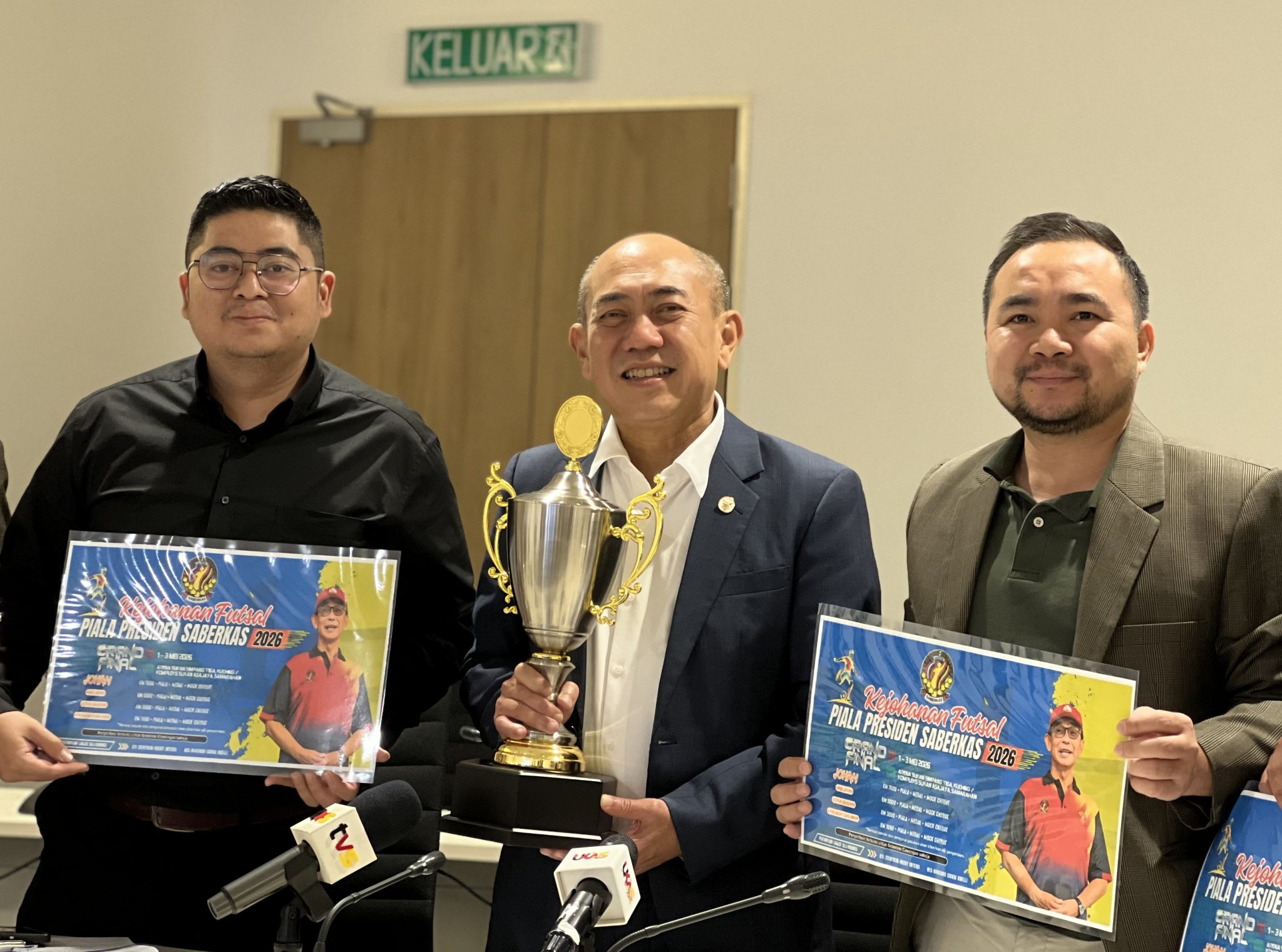 Kejohanan Futsal Piala Presiden Saberkas Sarawak 2026 julung kali ...